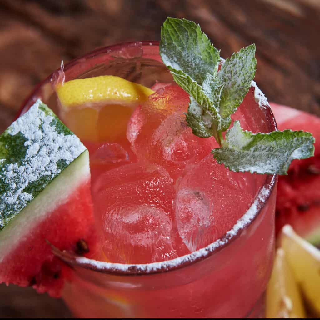 Watermelon Mint Smash Cocktail Recipe - Bourbon And Boots