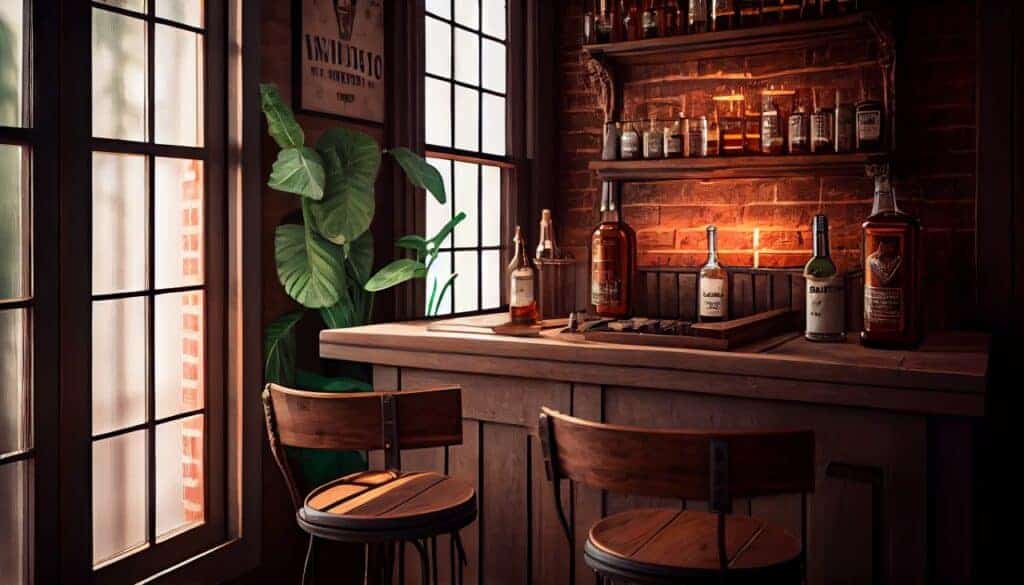 How To Build a Rustic Home Bar for Bourbon Aficionados - Bourbon and Boots